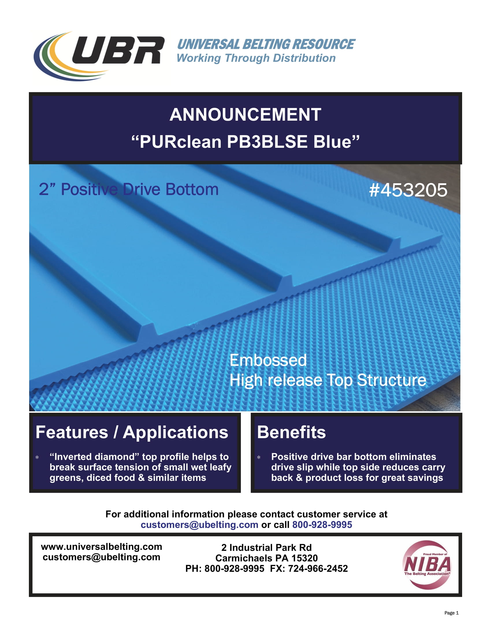 Monolithic (PURclean) – Universal Belting Resource