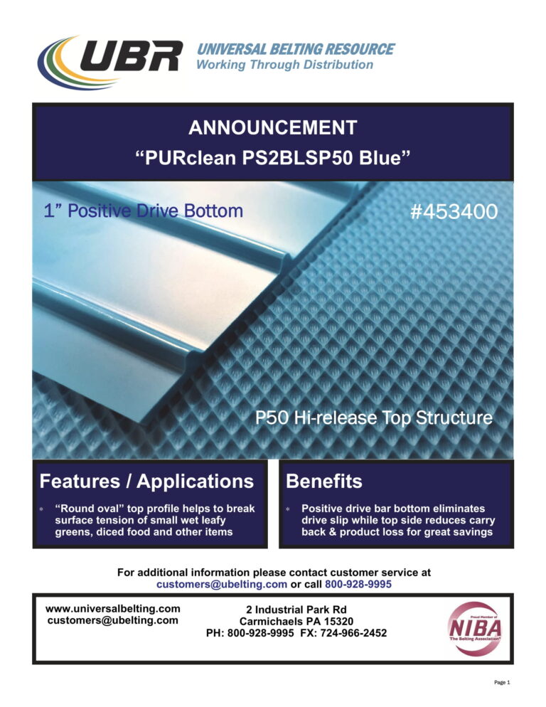 Brochures – Universal Belting Resource