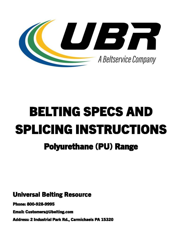 Polyurethane (PU) Belting – Universal Belting Resource
